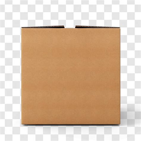 Картонная коробка на прозрачном фоне Psd Премиум Psd Файл
