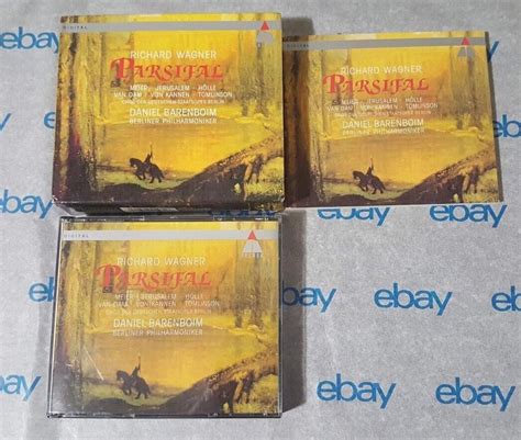 Richard Wagner Parsifal 4 Cd Set Teldec Classical Opera Daniel Barenboim 1991 4634565291