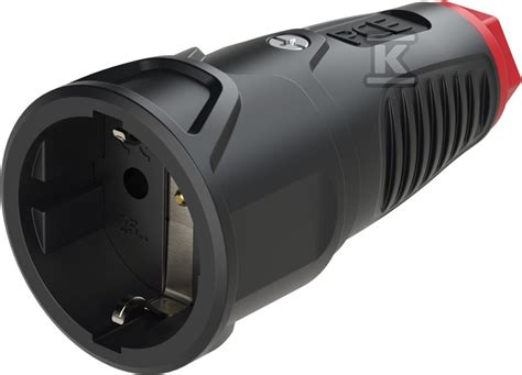 Fully Rubber Socket 16a 3p 230v Schuko Ip20 Series Taurus2 2520 Sr