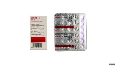 Buy Warf 1mg 30 Tablets Online At Best Prices Wellness Forever