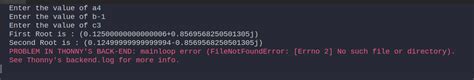 mainloop error filenotfounderror flatpak · issue 2439 · thonny