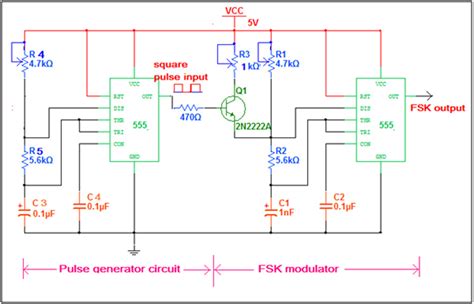Frequency Shift Keying Modulation Circuit Diagram
