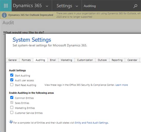 Dynamics 365 Audit Explanation Deep Dive Dynamics Chronicles