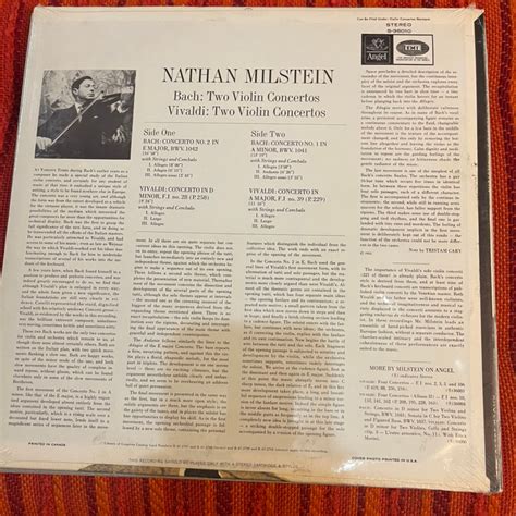 Johann Sebastian Bach Bach Two Violin Concertos No 1 In A Minor