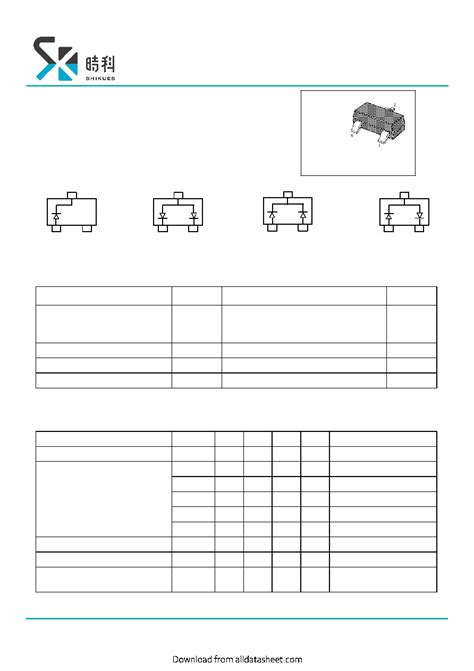 Kl3 Marking Bat54c Datasheet13 Pages Sktechnolgy Schottky Diodes