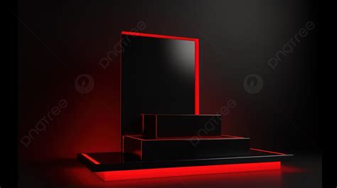 검은 금요일 제품 디스플레이 검은색과 빨간색 모형에 3d 추상 연단 호화 연단 고급 제품 3d 제품 배경 일러스트 및 사진