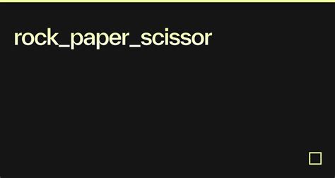 Rockpaperscissor Codesandbox