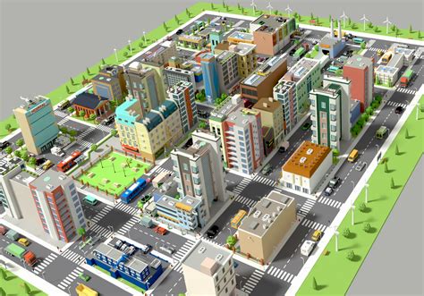 Simplepoly City Low Poly Assets Low Poly 3d Model Finished Projects