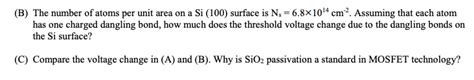 Solved The Oxide Semiconductor Interface Often Has A Sheet