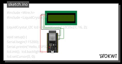12c 16x12 Lcd Wokwi Esp32 Stm32 Arduino Simulator