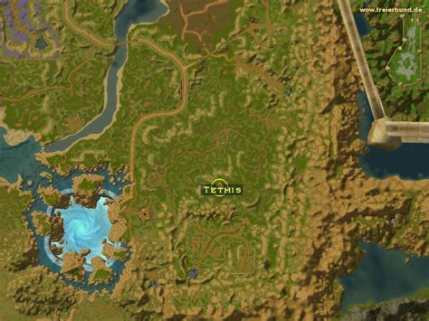 Tethis Monster Map And Guide Freier Bund World Of Warcraft