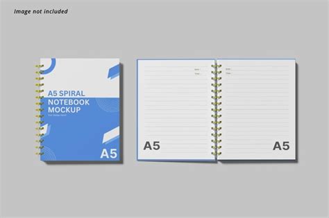Premium PSD A Spiral Notebook Mockup Premium PSD A Spiral Notebook Mockup