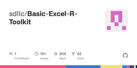 issues · sdllc basic excel r toolkit · github