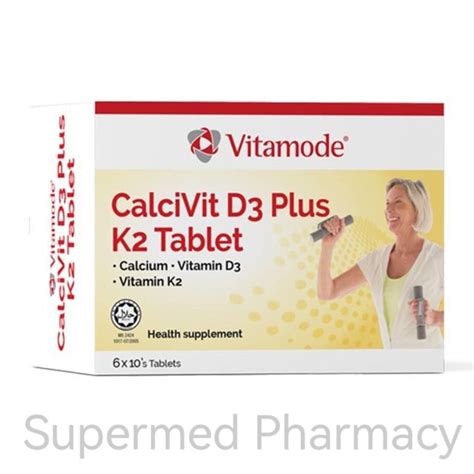 Vitamode Calcivitd3 Plus K2 Tablet 60s Calcium Vitamin D3 Vitamin