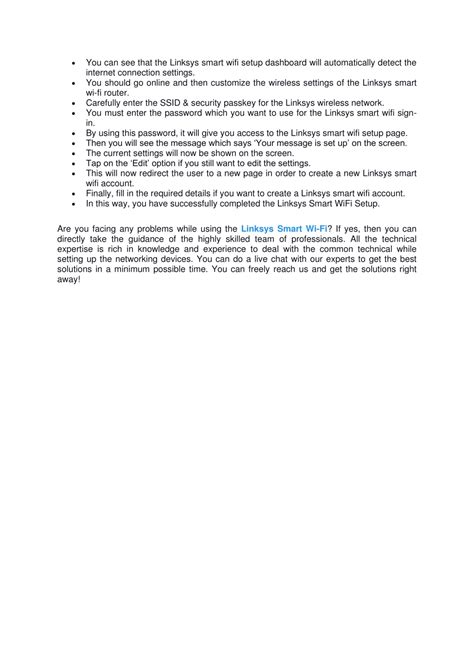 Ppt Quick Guidelines For Linksys Smart Wifi Setup By Using The Smart Setup Wizard Powerpoint