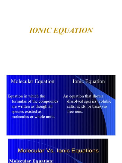 Ionic Equation Pdf Chloride Electrolyte