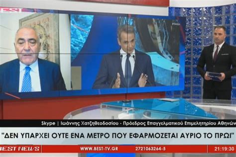 Ι Χατζηθεοδοσίου «Δεν υπάρχει ένα μέτρο που να εφαρμόζεται αύριο το