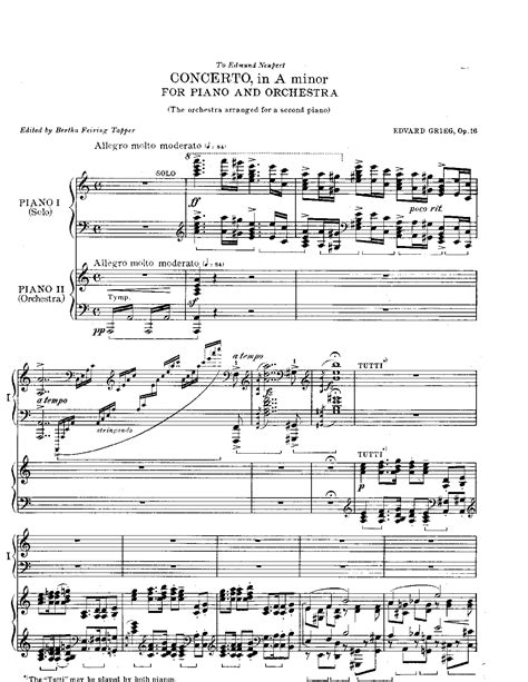 Piano Concerto Op16 Grieg Edvard Imslp Free Sheet Music Pdf