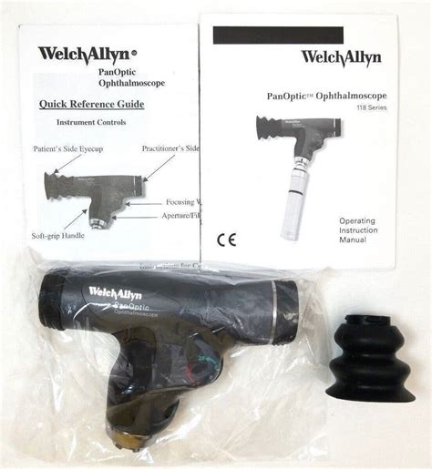 Welch Allyn Panoptic Ophthalmoscope W Cobalt Blue Filter 11820 New
