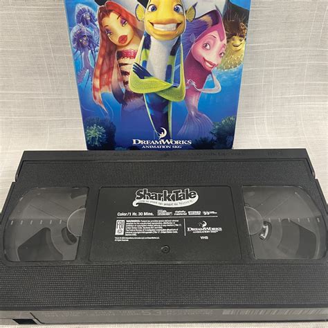 Shark Tale Vhs 2005 Paper Sleeve Will Smith De Niro Zelleweger Jolie