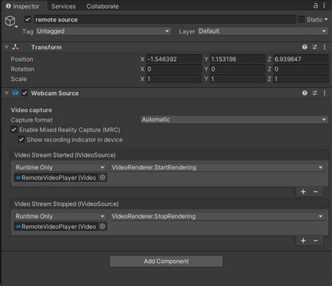 unity mrtk webrtc hello world tutorial r hololens