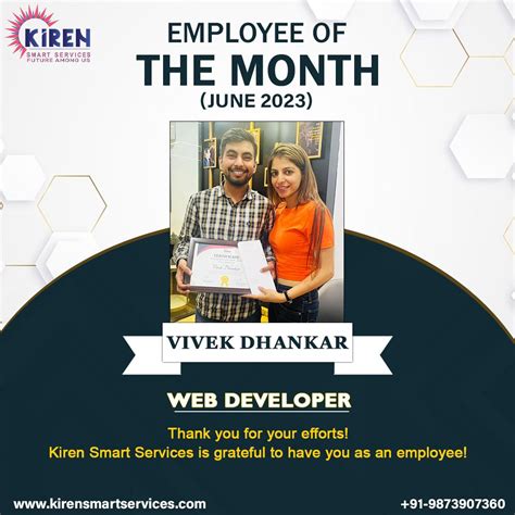 Kiren Smart Services On Linkedin Employeeengagement Employeeappreciation Employeofthemonth