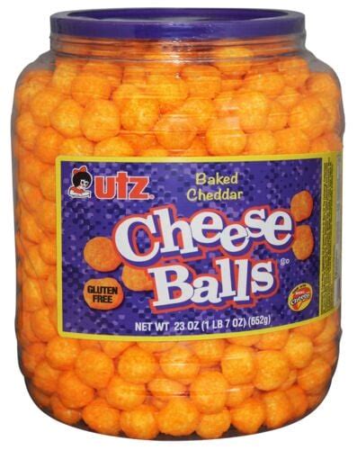 Utz Cheese Balls Barrel 23 Oz