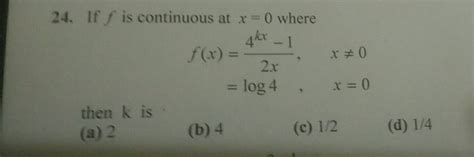 21 if f is continuous x 0 where men k is 2 2 f x