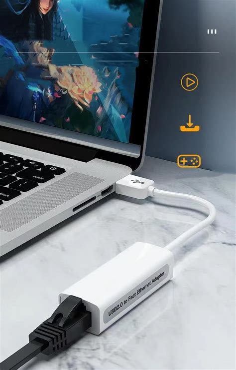 Usb To Rj45 이더넷 케이블 분배기 확장 어댑터 Usb20 100 Mbps 드라이브 무료 네트워크 카드 변환기 노트북 Pc 컴퓨터