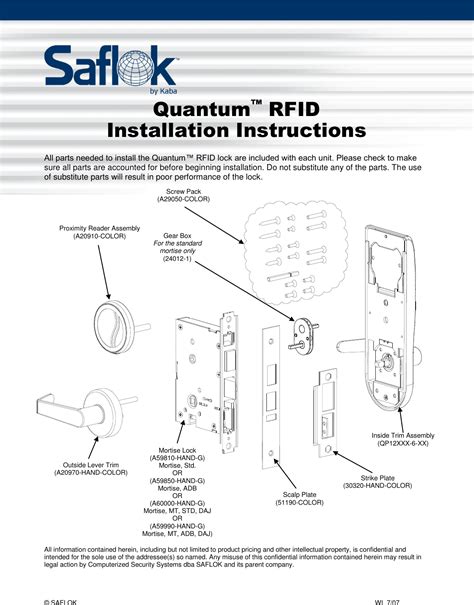Computerized Security Systems Quantumrf2s Rfid Card Reader Used To