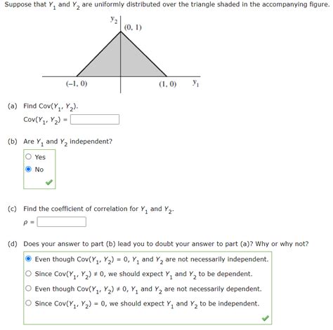 Solved Suppose That Y1 And Y2 Are Uniformly Distributed Over