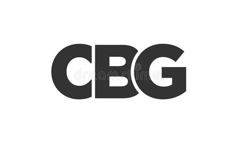 Cbg Logo Design Template With Strong And Modern Bold Text Initial Based Vector Logotype