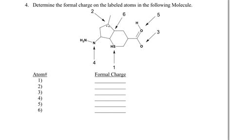 Solved Determine The Formal Charge On The Labeled Atoms I