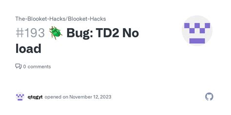 Bug TD No Load Issue The Blooket Hacks Blooket Hacks GitHub