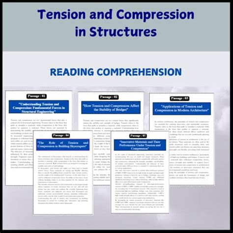 Tension And Compression In Structures Reading Comprehension Passage