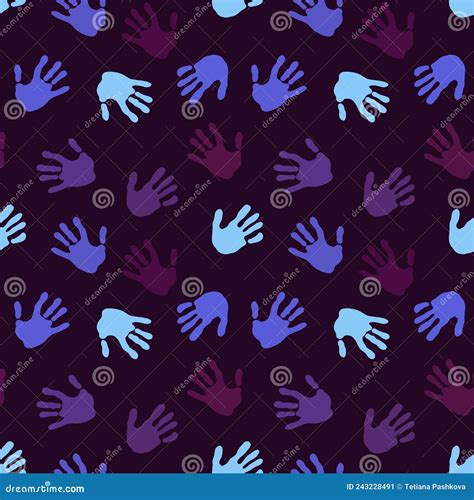 Handprint Pattern Vector Illustration 22199316