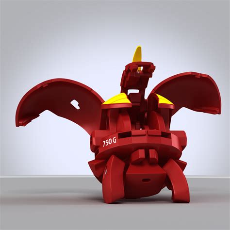 3d Model Of Bakugan Red Dragon