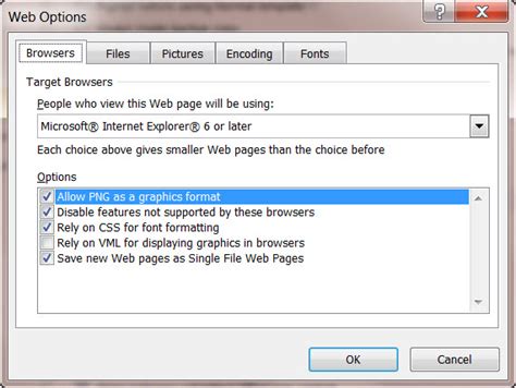 How To Configure The Web Settings Of Your Ms Word Document Technical Communication Center