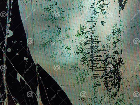 Close Up Of Broken Lcd Led Screen Showing Pixel Distortion And Texture Creating A Digital Drama