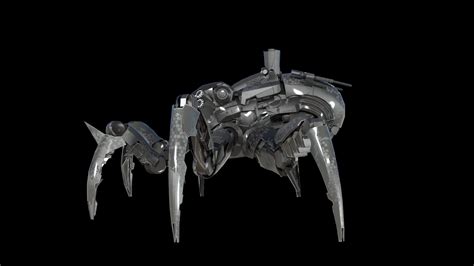 Hexapod Spider Bot 3d Model Cgtrader