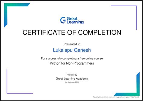 Lukalapu Ganesh On Linkedin Im Happy To Share That Ive Obtained A