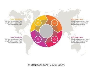 Circular Process Infographic Powerpoint Templates Stock Vector Royalty Free