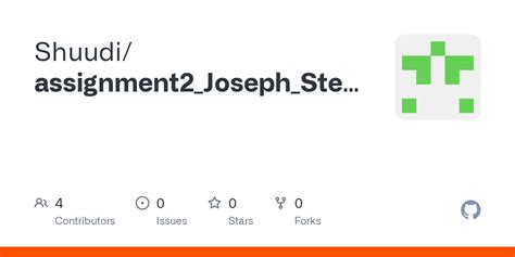 github shuudi assignment2 joseph stefanus joel hafeni