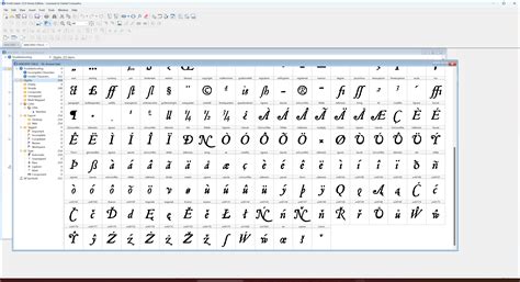 Characters Not Showing In Test Window Or Exported Font Fontcreator