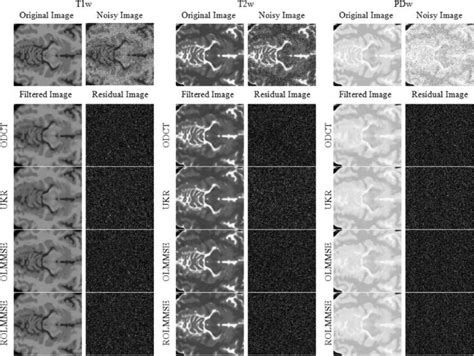 Example Denoising Results Of Filtering Methods For 9 Percent Of The