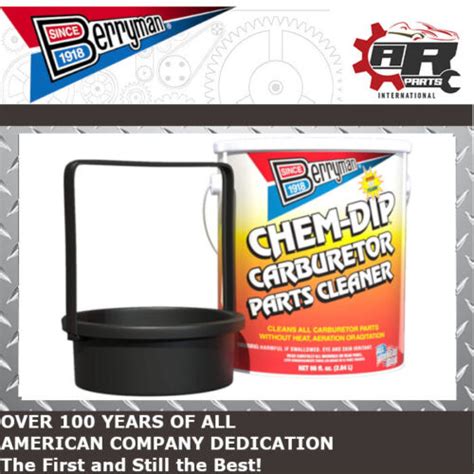 Berryman® Chem Dip® Carburetor And Parts Cleaner Fast Acting 2 84l