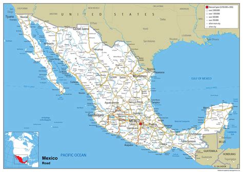 Mexico Road Map I Love Maps