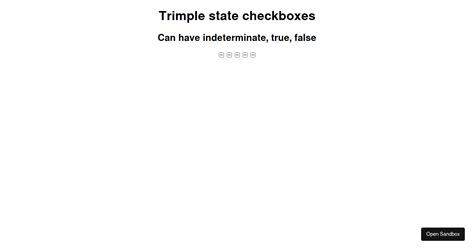 React Three State Checkbox Examples Codesandbox