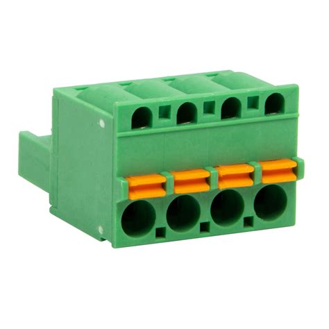 CSTBP9208 4 Female Pluggable Screwless Terminal Blocks PCB Screwless Terminal Block CamdenBoss