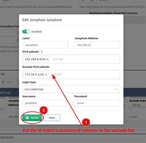 ssh telnet ip fabric documentation portal